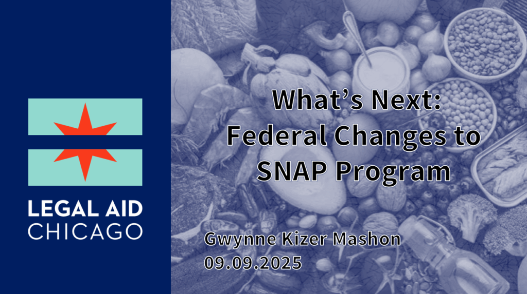 Public Benefits: Training Materials - Legal Aid Chicago